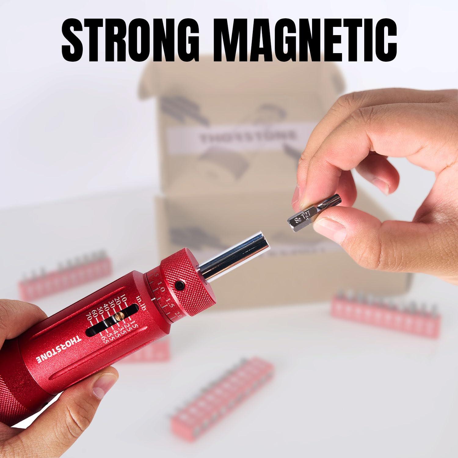 Thorstone 1/4-inch Torque Screwdriver Wrench Set | 10 to 70 Inch-Pound ...