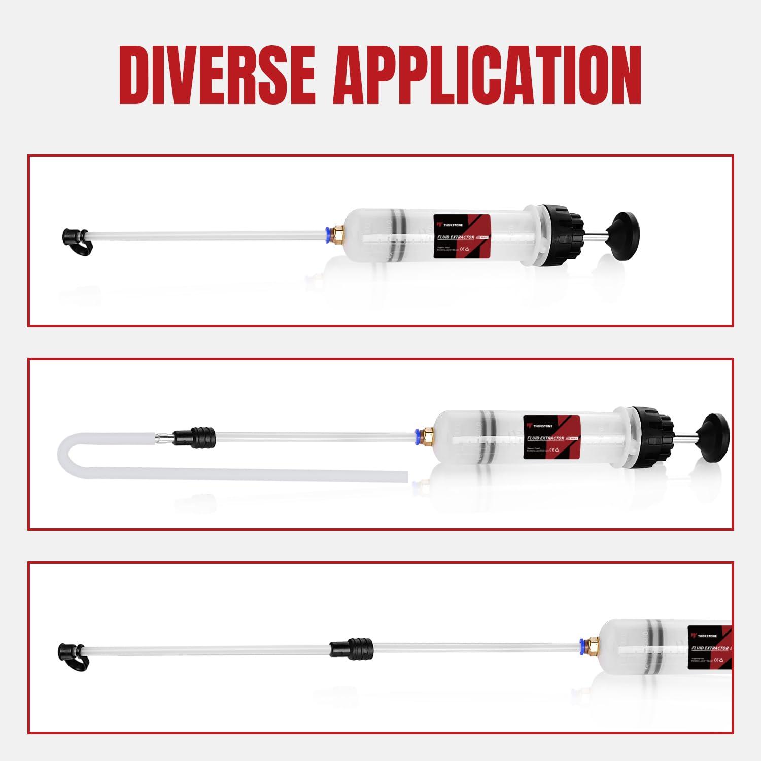 Thorstone 500CC Automotive Fluid Extractor Pump with Long Rubber Hose ...
